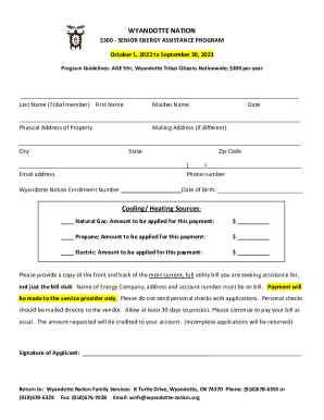 Fillable Online Senior Energy Assistance Program Application Fax Email ...