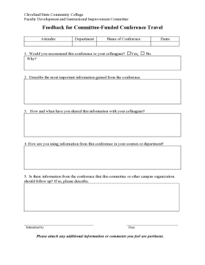 Fillable Online FDC Feedback Form Fax Email Print - pdfFiller