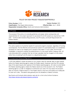Fillable Online media clemson Risk Project Request/Approval Form Fax Email Print - pdfFiller