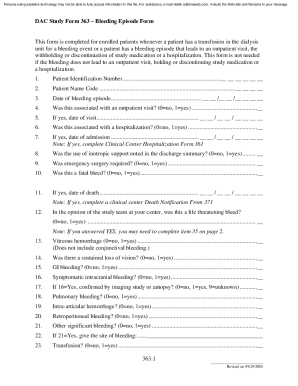 Fillable Online DAC Study Form 363 Fax Email Print - pdfFiller