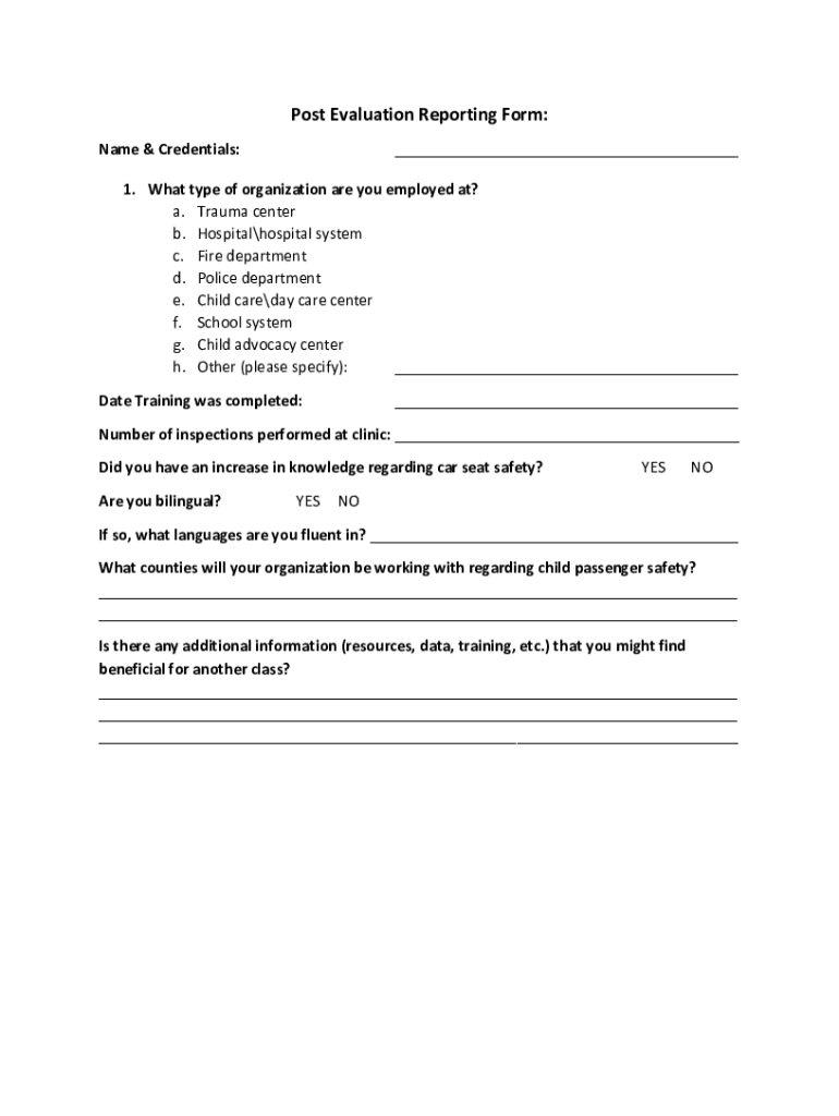 Fillable Online Free Project Evaluation Templates Fax Email Print ...