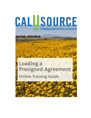 Fillable Online Loading a Presigned Agreement Guide (PDF) Fax Email ...