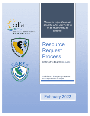 Fillable Online Resource Request Process. Getting the Right Resource ...
