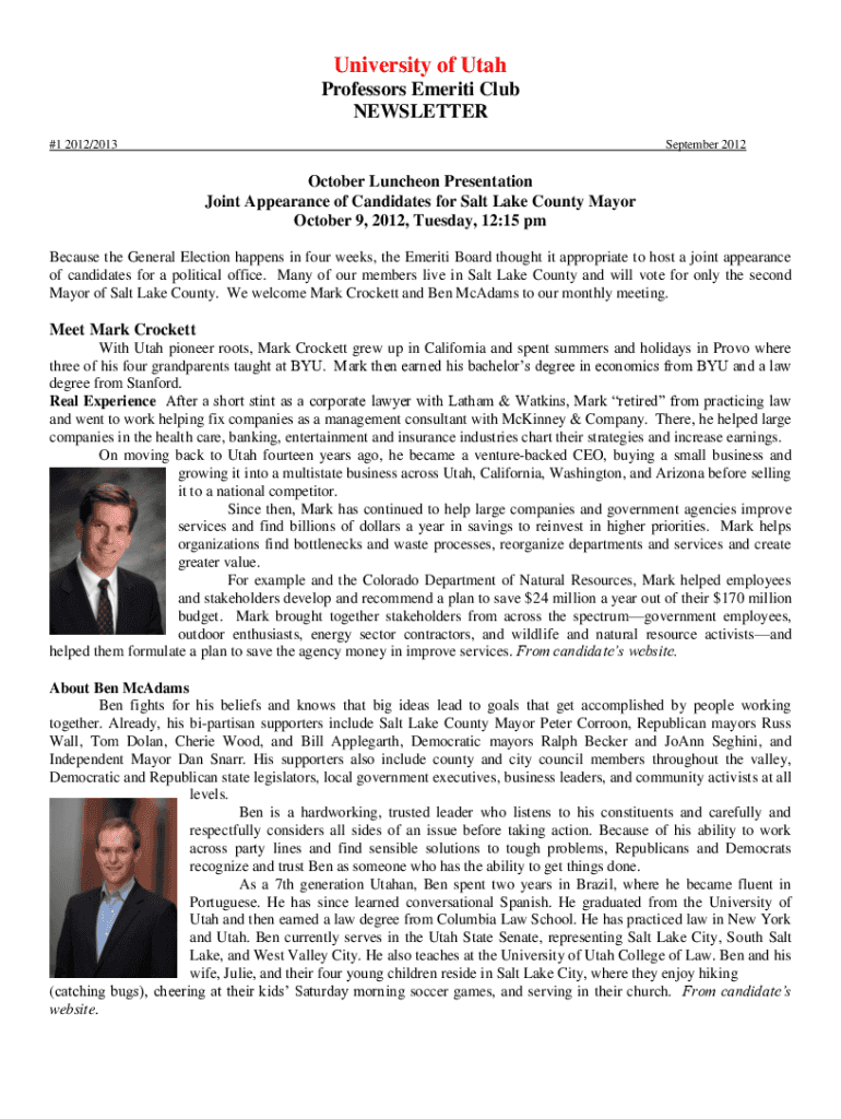 Fillable Online Announcements and Important Information Fax Email Print ...