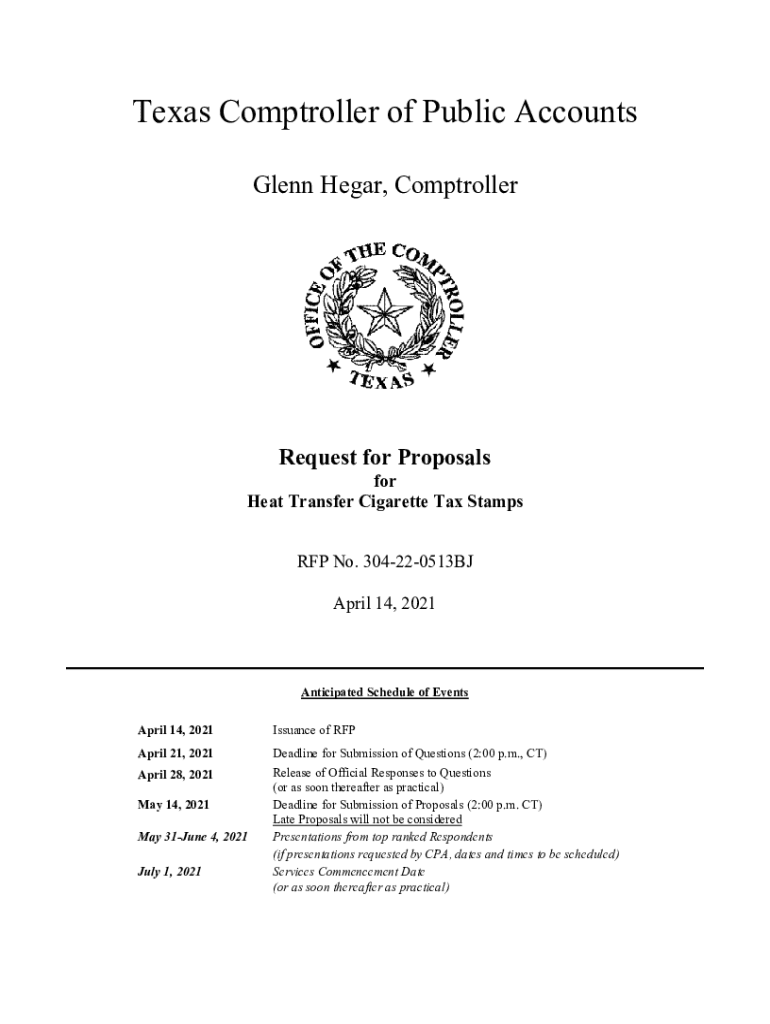 Fillable Online Texas Cigarette Tax Stamp Online Order Form Fax Email ...