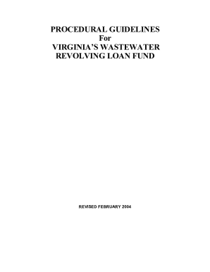 Fillable Online Virginia Clean Water Revolving Loan Fund - (VCWRLF) Fax ...