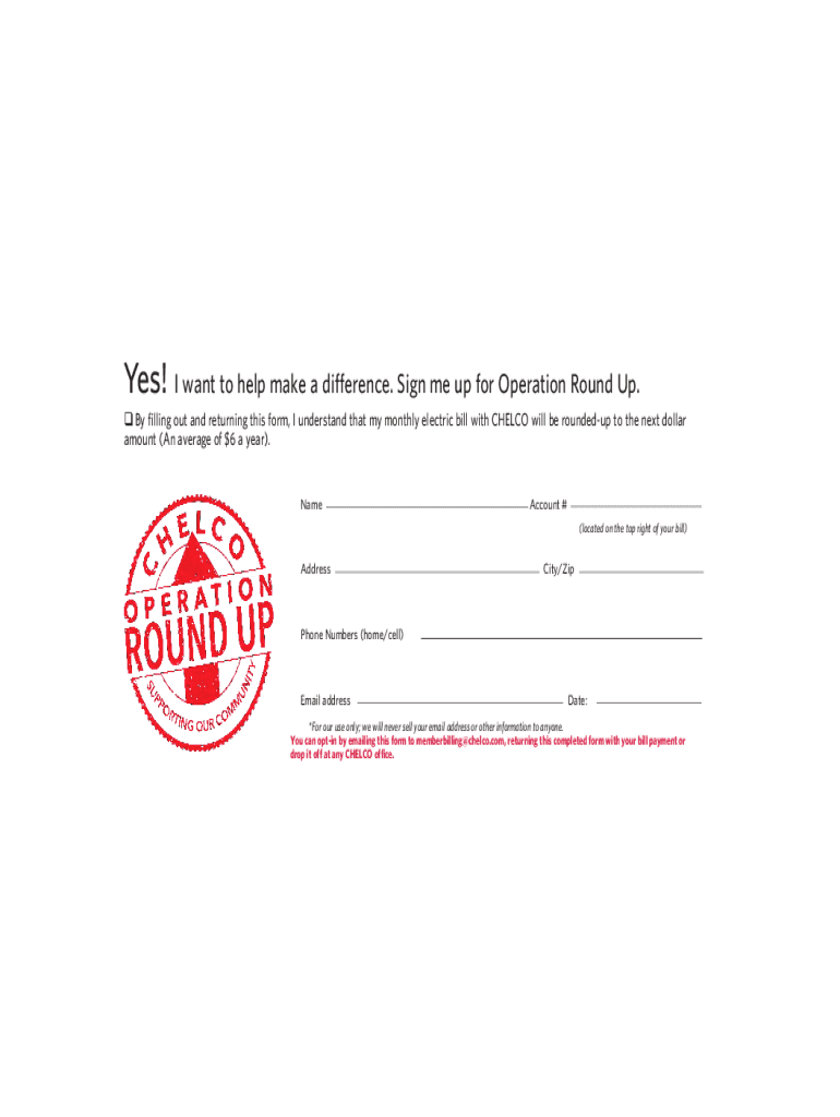 Fillable Online Operation Round UpSioux Valley Energy Fax Email Print ...