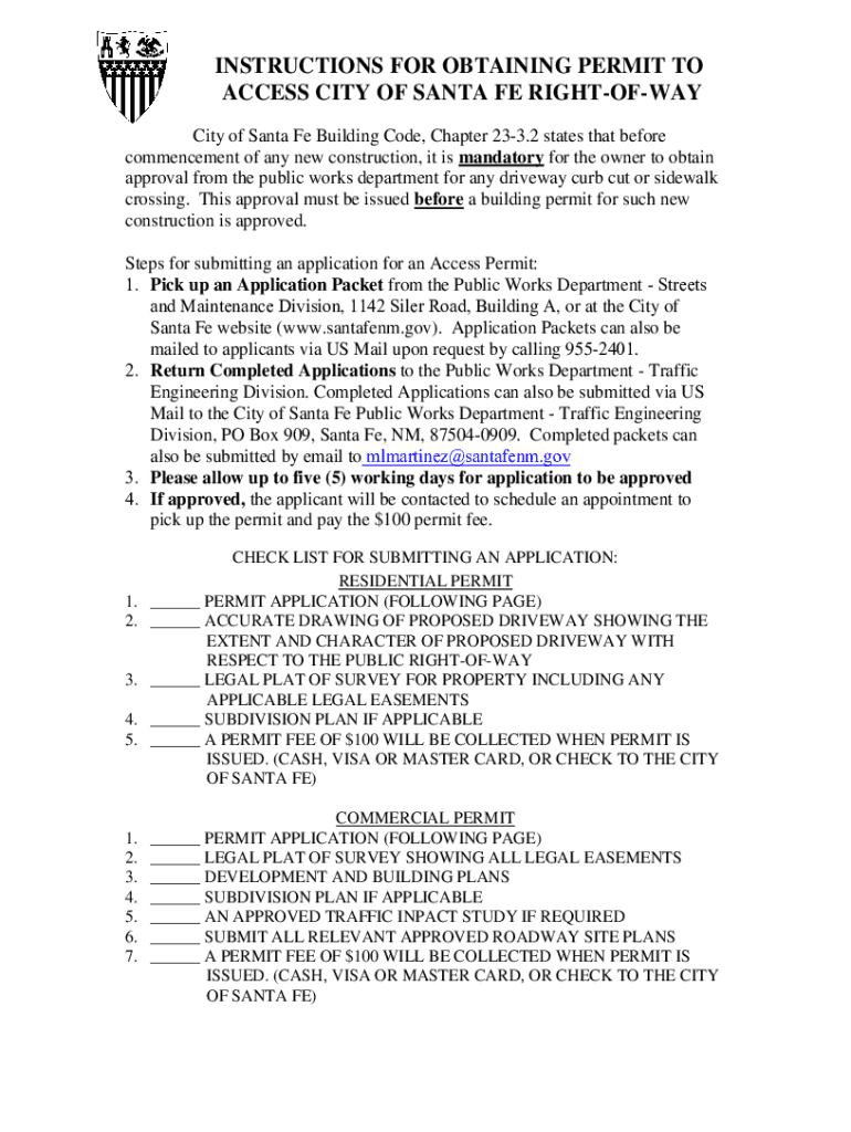 Fillable Online One-and Two- Family Dwellings Building Permit Checklist ...