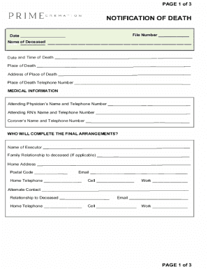 Fillable Online California Death Certificate (CDC) Variables Fax Email ...