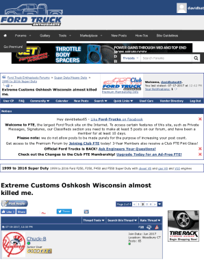 Fillable Online Extreme Customs Oshkosh Wisconsin almost killed me. - Page 2 - Ford Truck ...