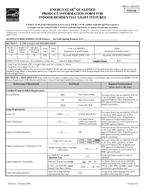Fillable Online Energy Star Qualified Product Information Form Fax ...