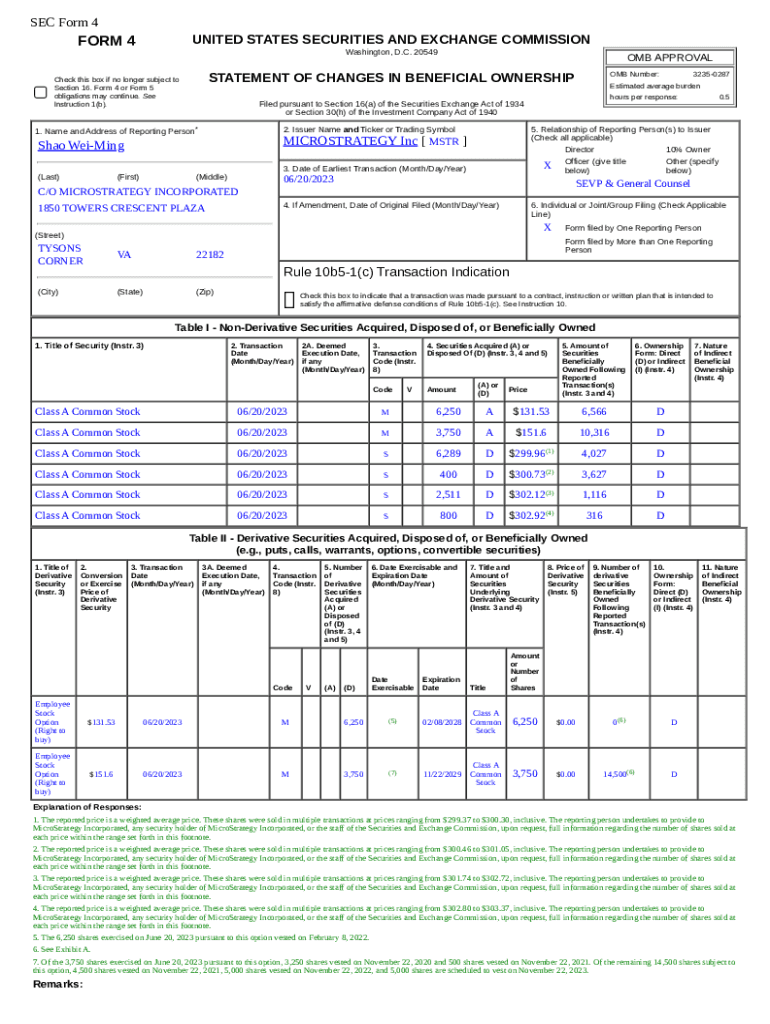 Fillable Online Form 4 - June 21, 2023 - Filing 2. 4 filed 06/21/2023 ...