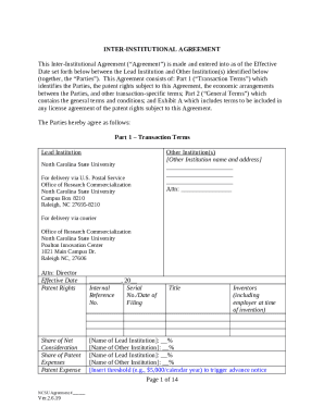 WSU-PNNL Inter-Institutional Agreement Regarding ... - research ncsu ...