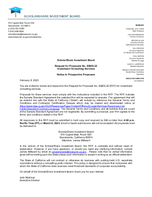 Fillable Online RFP No. SIB 05-21 for Program Management Services for ...