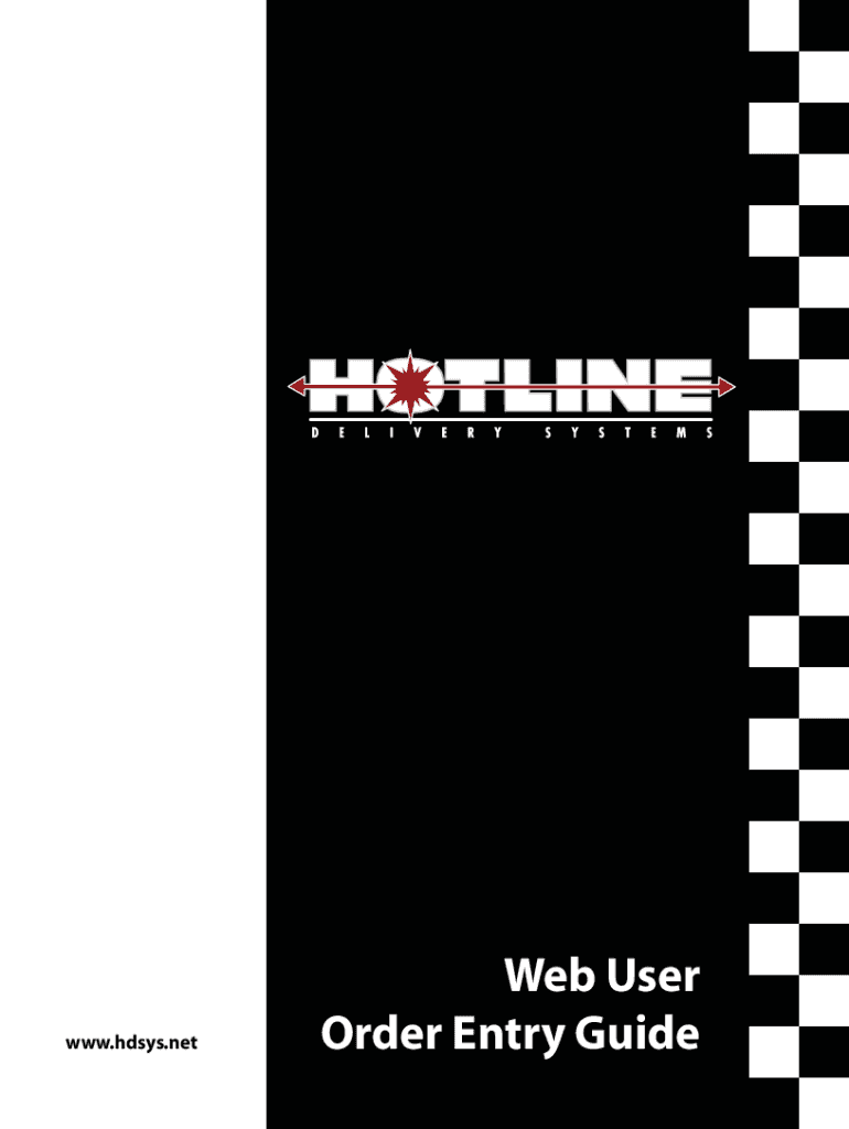Fillable Online Web User Order Entry Guide Fax Email Print - pdfFiller