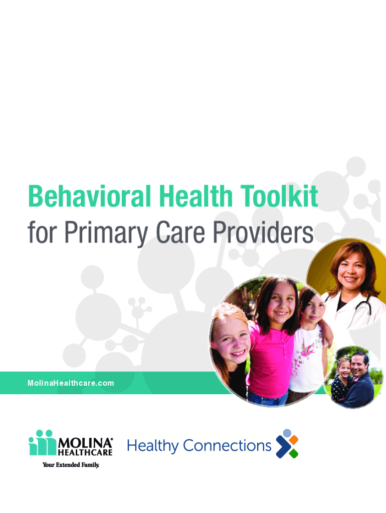 Fillable Online Behavioral Health Toolkit for Primary Care Providers ...