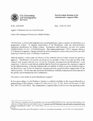 Fillable Online Immigrant Petition for Alien Worker ( ... Fax Email ...