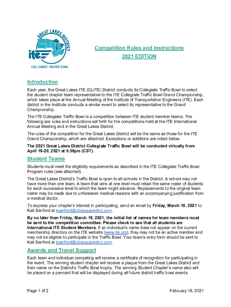 Fillable Online Purdue Team Wins ITE Traffic Bowl - Great Lakes ...