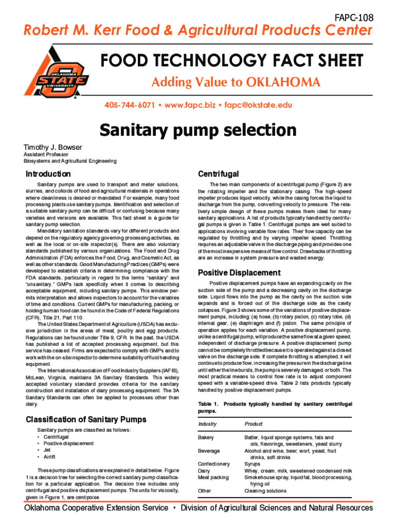 Fillable Online About - Robert M. Kerr Food and Agricultural Products ...