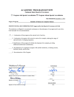 Fillable Online Program Reviews Fax Email Print - pdfFiller