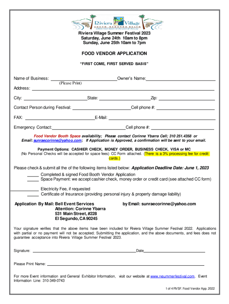 Fillable Online Artisan and Craft Vendor Application Fax Email Print ...