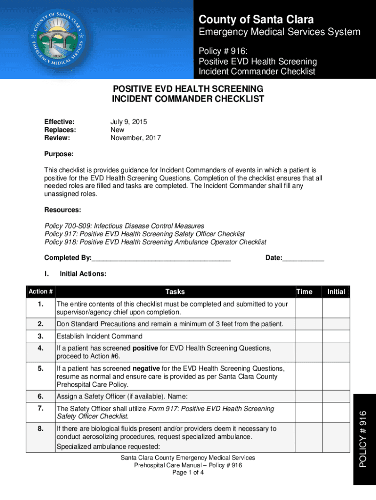 Fillable Online New Policies and Protocols - Emergency Medical Services ...