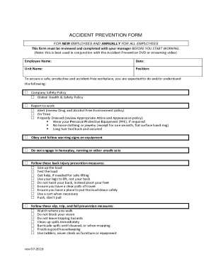 Fillable Online Accident Prevention Review Form(Engl)07252016 Fax Email ...