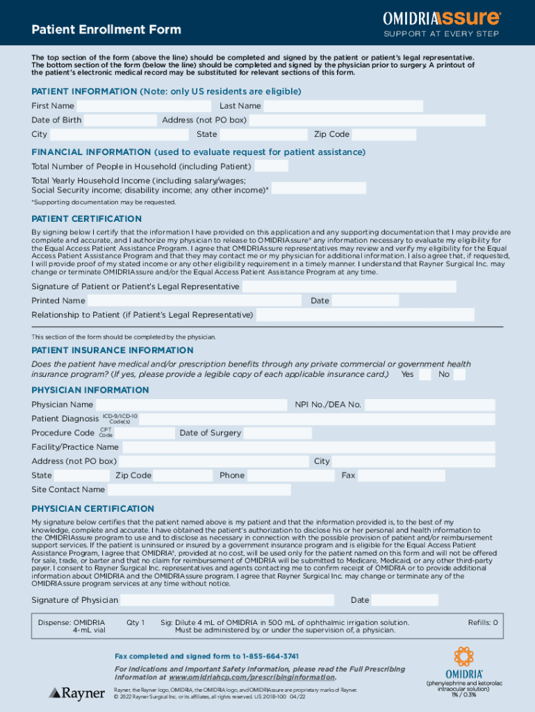 Fillable Online Instructions for enrolling in the Equal Access Patient ...
