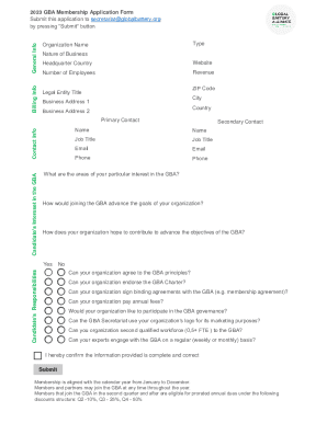 Fillable Online 2022-gba-membership-application-form- ... Fax Email ...