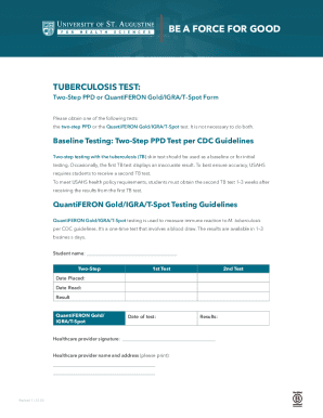 Fillable Online 2 step TB test explained Fax Email Print - pdfFiller