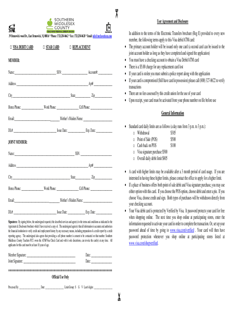 Fillable Online S. Middlesex FCU - Online Banking Fax Email Print ...
