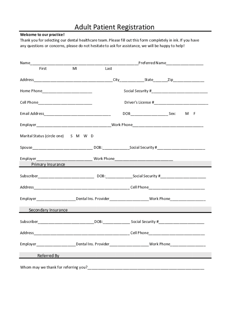 Fillable Online Your First VisitPatient Forms Fax Email Print - pdfFiller