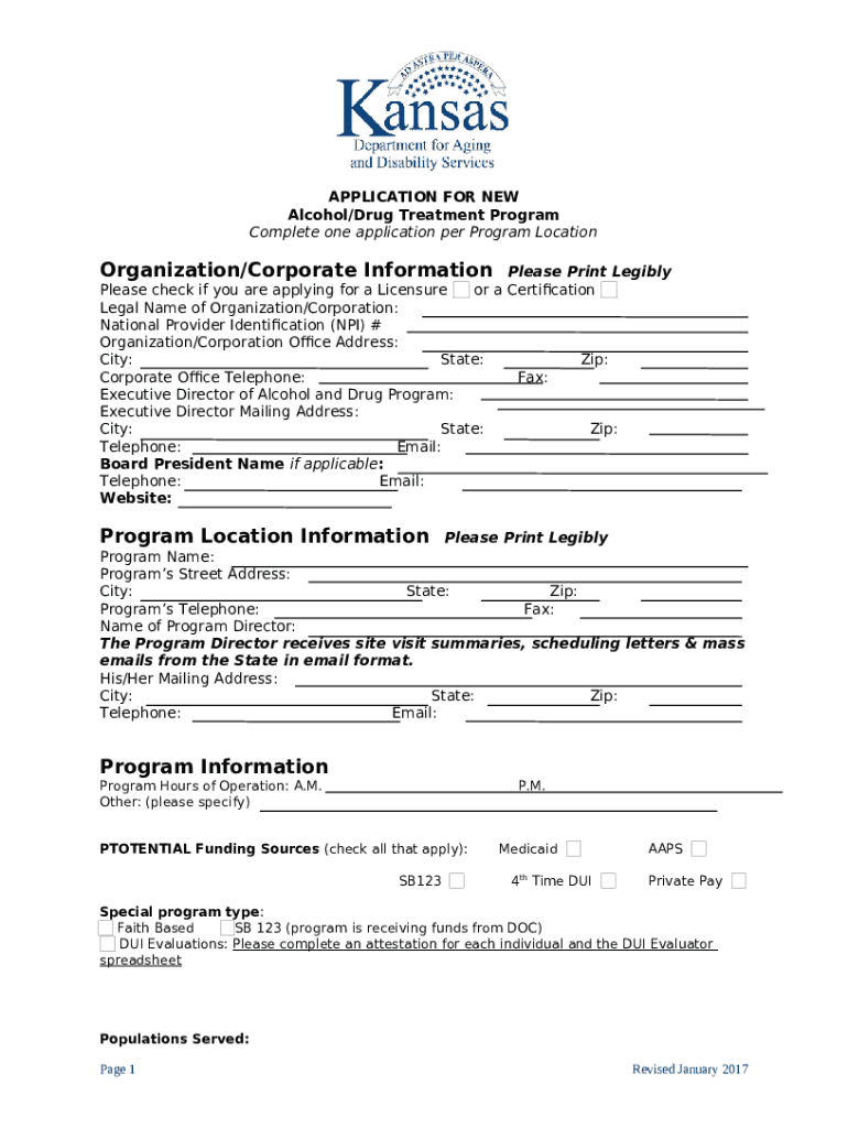 Chemical Dependence Certification Application Instructions ... Doc Template | pdfFiller