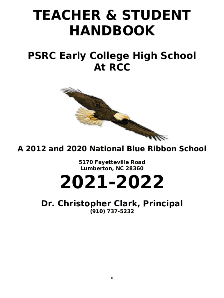 TEACHER & STUDENT HANDBOOK Doc Template | pdfFiller