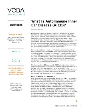 Fillable Online Autoimmune inner ear disease (AIED): A diagnostic ...