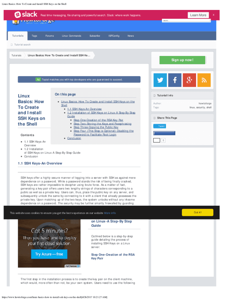 Fillable Online How To Configure Ssh Key Based Authentication On A Fax Email Print Pdffiller 3447