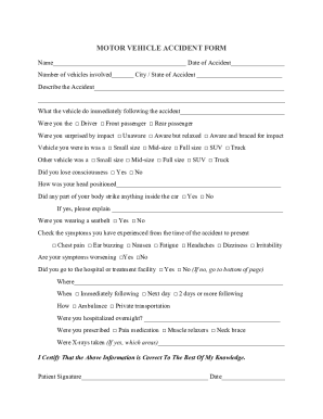 Fillable Online Vehicle Collisions Fax Email Print - pdfFiller