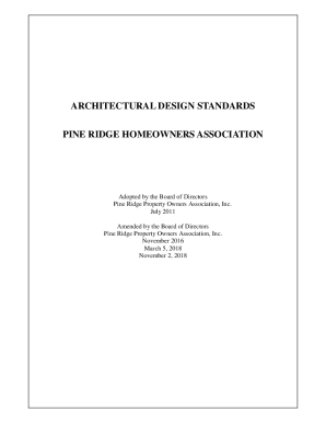 Fillable Online ARCHITECTURAL DESIGN STANDARDS Fax Email Print - pdfFiller