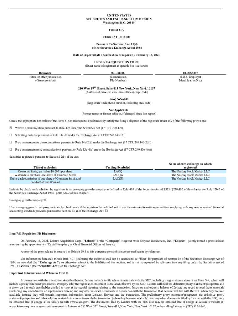 Fillable Online Pursuant To Section 13 or 15(d) Fax Email Print - pdfFiller