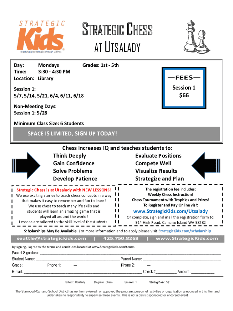 Fillable Online STRATEGIC CHESS Fax Email Print - pdfFiller