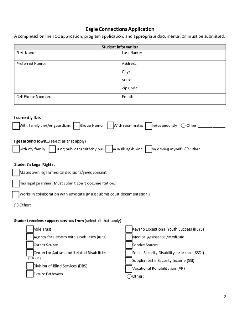 Fillable Online Admission, Enrollment, Advising and Registration - TCC ...