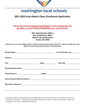 Fillable Online PAPER APPLICATIONS MUST BE DELIVERED TO THE ADDRESS ...