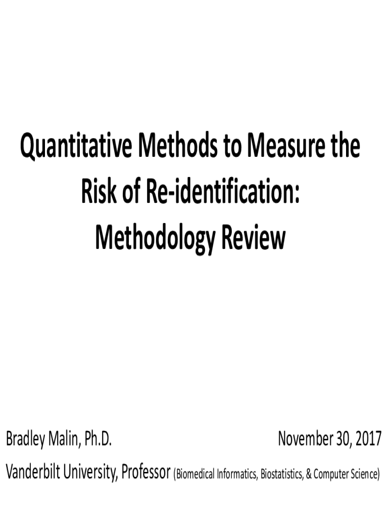 Fillable Online Agenda point 10 - Quantitative Risk Methods ...