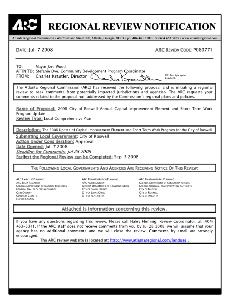 Fillable Online Regional Review Finding Fax Email Print - pdfFiller