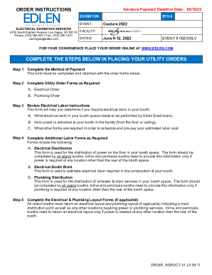 Fillable Online order instructions Fax Email Print - pdfFiller