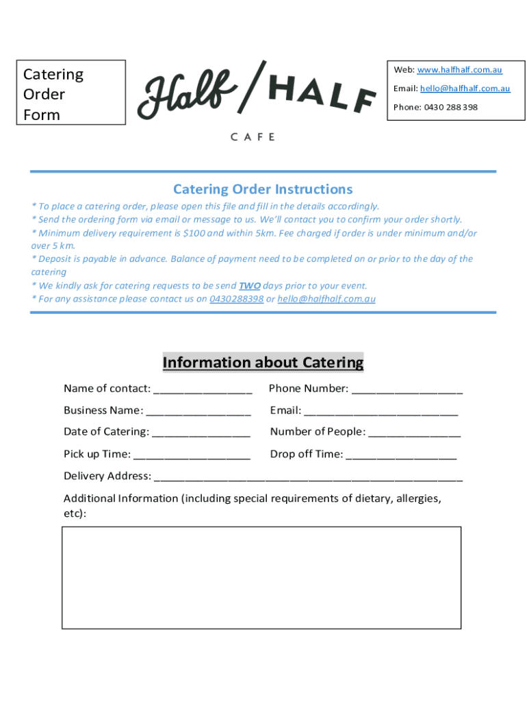 Fillable Online Catering MenuJason's Deli Fax Email Print - pdfFiller