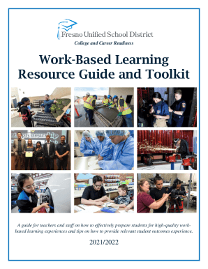 Fillable Online Work-Based Learning Resource Guide and Toolkit Fax ...