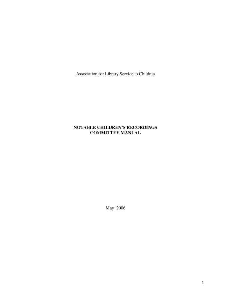 Fillable Online Book awards: ALA Notable Children's Book Fax Email ...