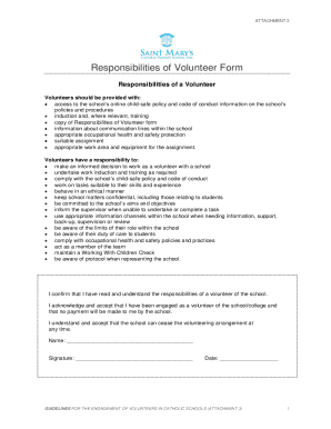 Fillable Online Volunteers form Fax Email Print - pdfFiller