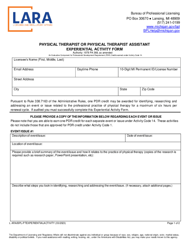 Fillable Online PT-or-PTA-General-Response-Form.pdf Fax Email Print ...